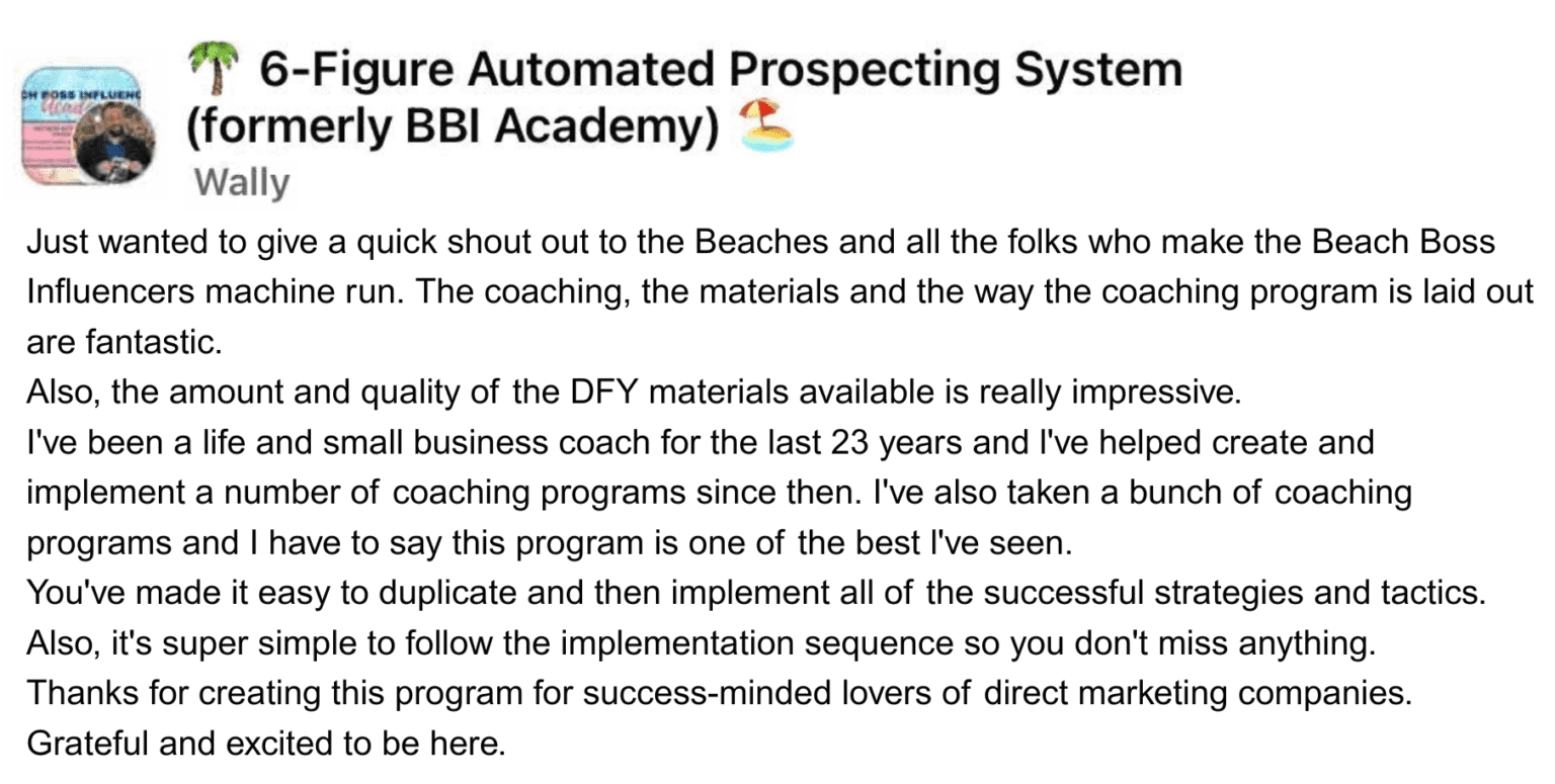 MLM Community Testimonials